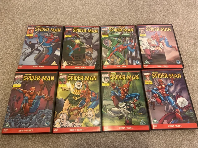 SPIDER-MAN 1994 COMPLETE Collection DVD Series 1-5 Boxset - Animated ...