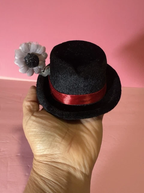 Fun Costumes Mini Clown Bowler Hat Stiffened Velour With Flower Color