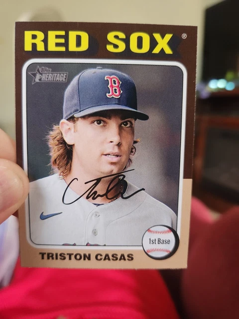 CARTA DA BASEBALL Triston Casas 2024 Topps Heritage 352 Boston Red Sox ...