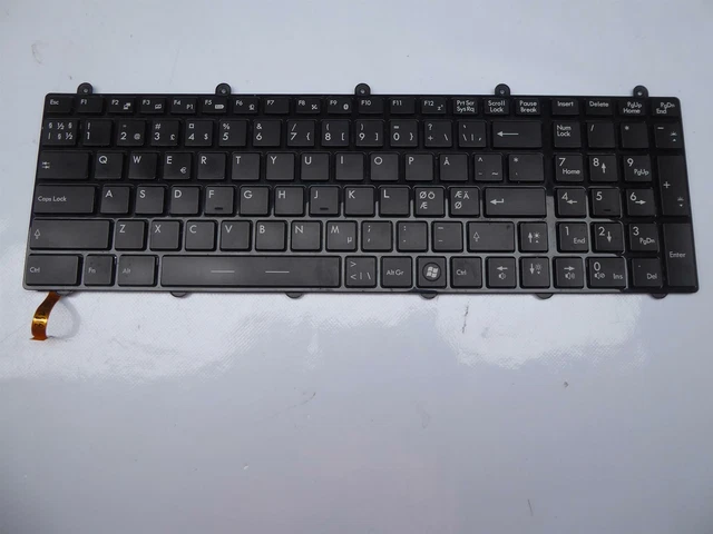 MSI GT780R ORIGINAL Tastatur Keyboard Nordic Layout QWERTY V123322AK1 ...