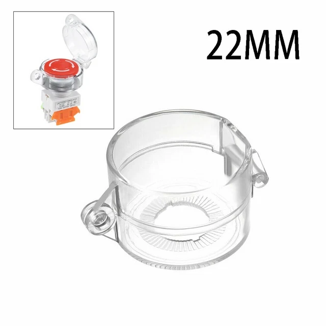 22MM PUSH BUTTON Switch Protector Stop Switch Transparent Cover Guard ...