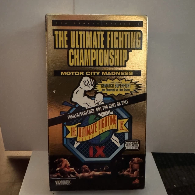 UFC ULTIMATE FIGHTING CHAMPIONSHIP IX MOTOR CITY MADNESS VHS 96 *mold ...