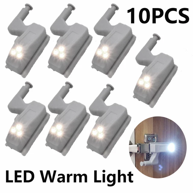 10 LED SENSOR Light Kitchen Cabinet Closet Cupboard Wardrobe Hinge ...