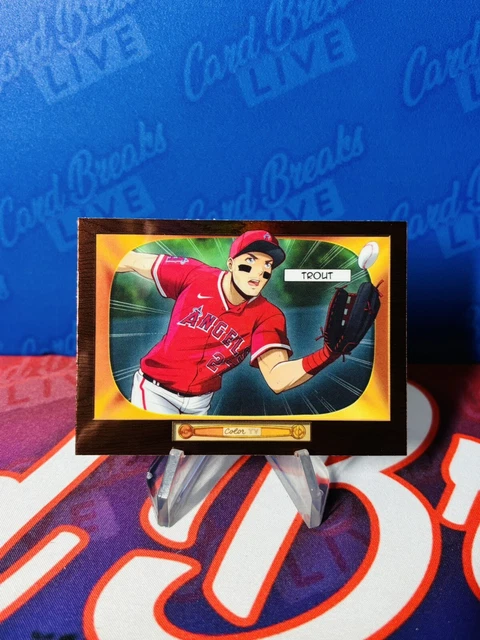 MIKE TROUT ANIME Case Hit 2024 Bowman 1955 Bowman Anime SSP Los Angeles ...