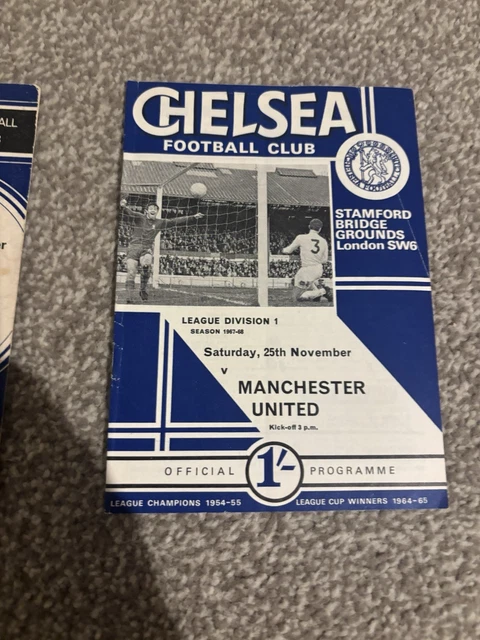 CHELSEA FC FOOTBALL Club Vintage Memorabilia Programmes 1966-67 2 ...
