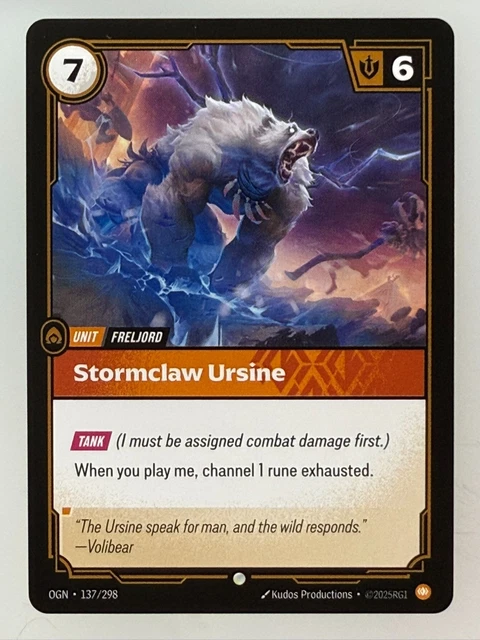 RIFTBOUND LEAGUE OF Legends - x3 Stormclaw Ursine 137 $2.70 - PicClick CA