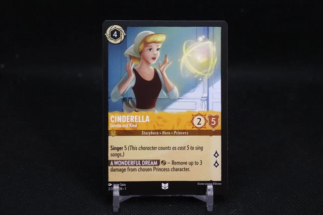 DISNEY LORCANA CINDERELLA - Gentle and Kind 3 /204 Uncommon NM TCG $2. ...