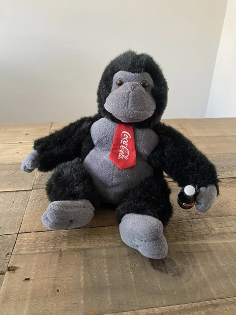 COCA COLA SOFT Plush Gorilla Monkey Vintage 1996 Holding Cola Bottle ...