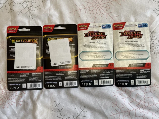 POKEMON TCG MEGA Evo & Destined Rivals Single Blister Pack Promo Joblot ...
