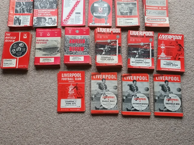JOB LOT LIVERPOOL FC Home Programmes 1963 - 2011 (756 in total) £414.72 ...