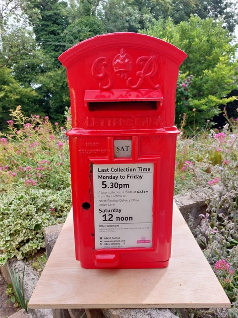 GPO 1930S ROYAL Mail George 6th cast iron Post Box Post Office Wagon ...