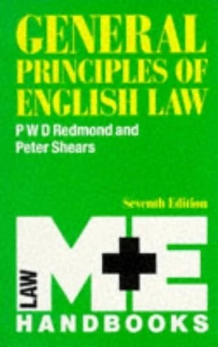 GENERAL PRINCIPLES OF English Law (Frameworks Series) by P.W.D ...
