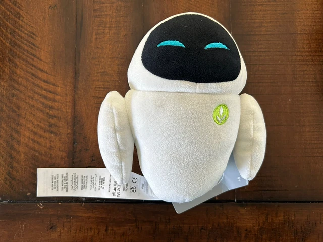 EVE ROBOT DISNEY Pixar Wall-E Eva Plush 7" Rotating Head, Squinting ...