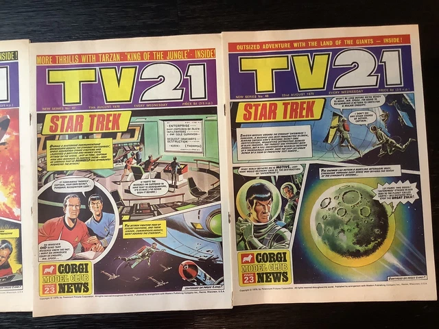 TV21 UK COMIC Magazines #46-48 1970: Tarzan / Land Of The Giants £19.75 ...