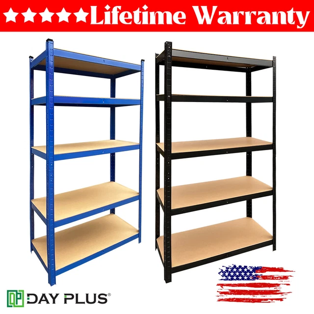 5 LAYER GARAGE Wire Metal Shelving Unit Commercial Heavy Duty Storage ...