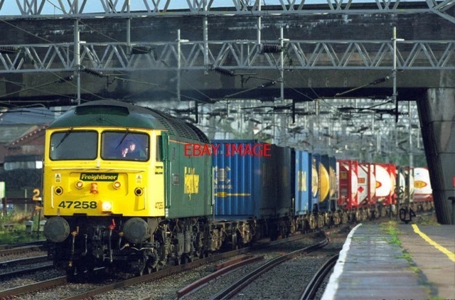 PHOTO CLASS 47 Diesel 47258 Forth Ports Tilbury At Stafford On 24/09/99 ...