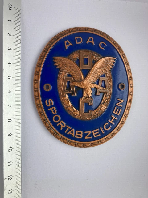 ADAC GERMANY AUTOMOBILE Club Motorsport Badge Car Club Emblem £50.00 ...