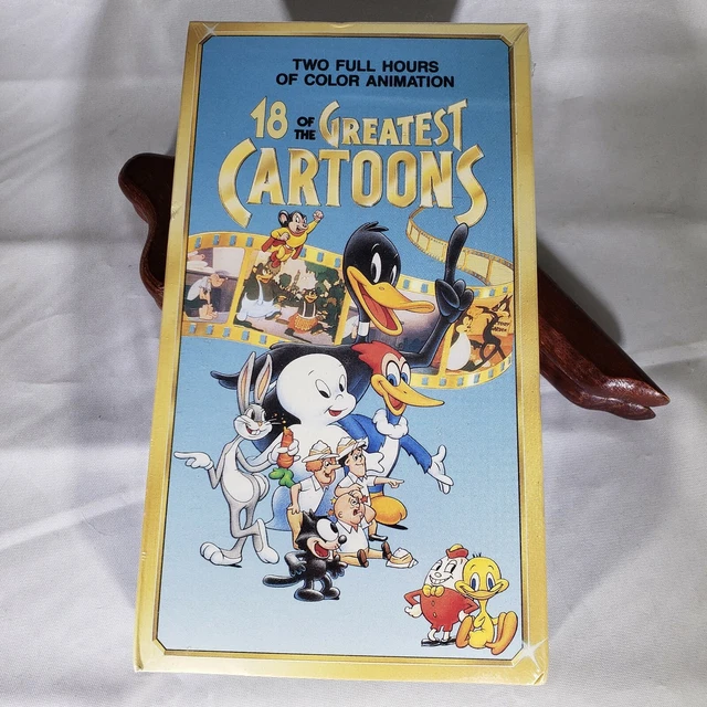 18 OF THE Greatest Cartoons 1990 VHS Video 2 Hours of Family Animation ...