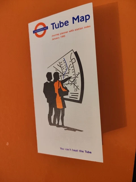 LONDON UNDERGROUND TUBE Map Journey Planner - January 1995 £10.00 ...