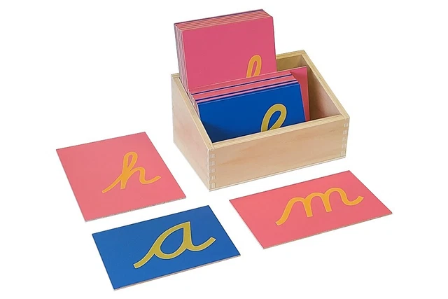 SANDPAPER LETTERS, LOWER Case Cursive - IFIT MONTESSORI LANGUAGE ...