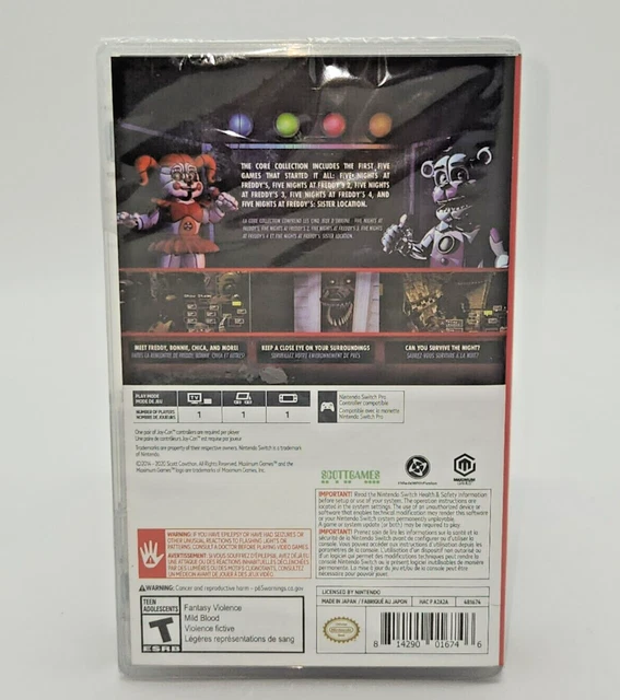 Five Nights At Freddys The Core Collection Nintendo Switch Neuf