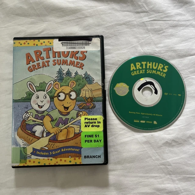 ARTHUR - ARTHUR'S Great Summer (DVD, 2002) Includes 3 Great Adventures ...