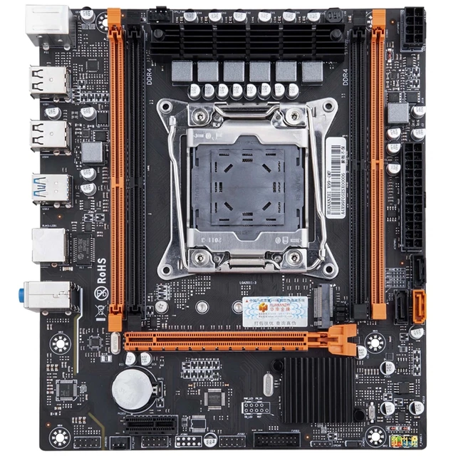 MOTHERBOARD MATX X99 LGA 2011 V3 4 X Slot RAM DDR4 ECC Xeon Nvme Micro ...