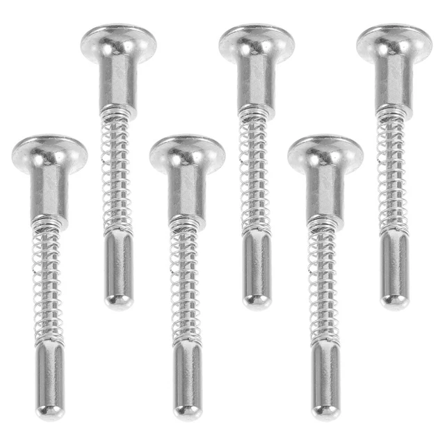 6 PCS CRIB Latch Baby Plunger Latches Spring-loaded Metal Hardware £10. ...