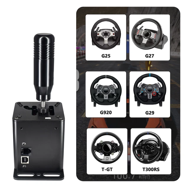 USB H-GEAR SHIFTER Sim Racing Game For Logitech G29 G27 G25 G920 T300RS ...