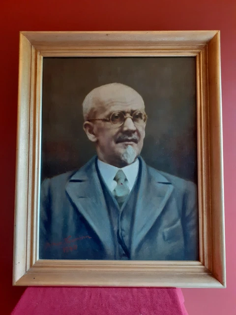 ANCIENNE ET BELLE HST, 1940, PORTRAIT D'UN HOMME, signée ARTHUR NEUMANN ...