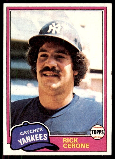 1981 TOPPS RICK Cerone. New York Yankees #335 EUR 2,05 - PicClick FR