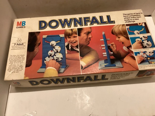VINTAGE 1977 DOWNFALL Game By MB GAMES Long Box Version £15.00 ...