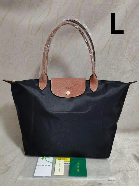 VERY POPULAR L Size Longchamp Pliage Tote Bag Black japan import EUR ...