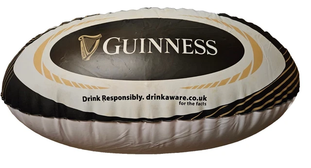 2 X GUINNESS Huge Inflatable Gilbert Rugby Ball, 40 inches inflated £26 ...
