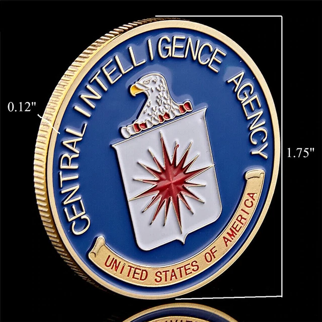 CHALLENGE CIA USA Gold Coin America Central Intelligence Agency Great ...