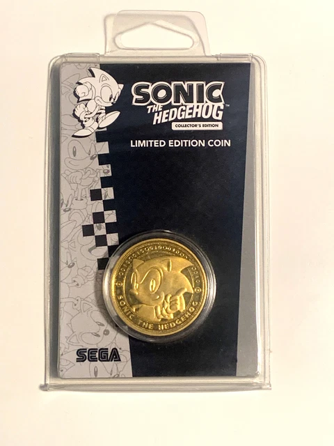 SONIC THE HEDGEHOG Gold Coin Rare Limited Edition Only 1000 Worldwide ...