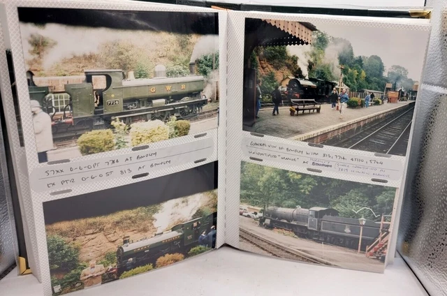 ALBUM OF PROFESSIONAL 131 Railway Train Locomotive Photos With ...