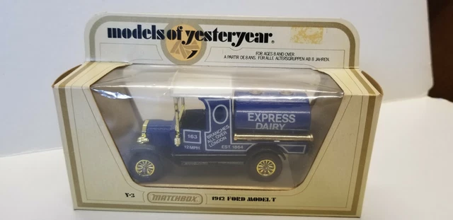 FORD MODEL T 1912 Express Dairy; Matchbox 1978 Models of Yesteryear ...