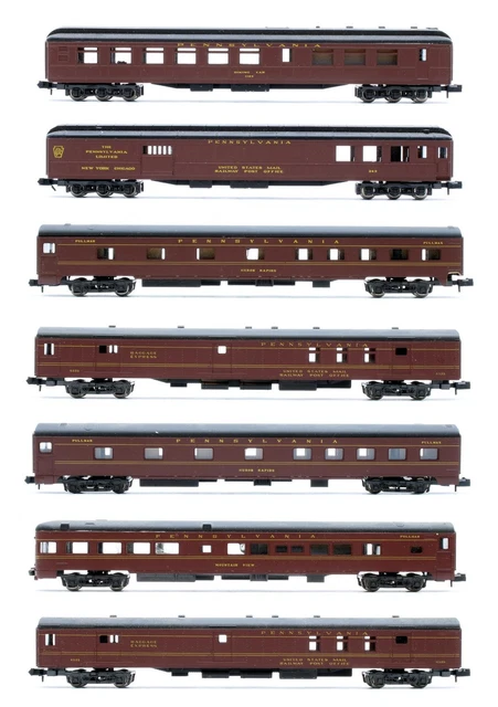 ATLAS/RIVAROSSI 'N' GAUGE Rake Of 7 Assorted Pennsylvania Coaches £69. ...