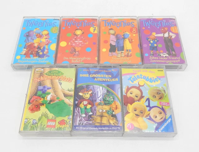 7X MC HÖRSPIELKASSETTEN Teletubbies Tweenies Bernd Lego Forest Friends ...