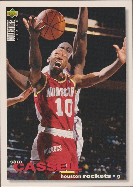 1995 COLLECTOR'S CHOICE Sam Cassell #142 Houston Rockets Basketball EUR ...
