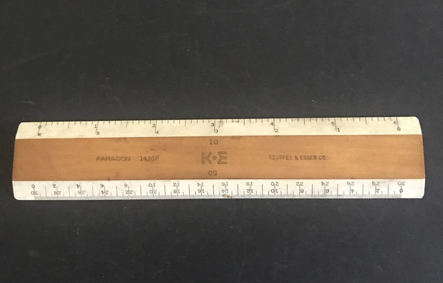 VINTAGE KEUFFEL & Esser Co. Architect Drafting Drawing Engineer Scale ...