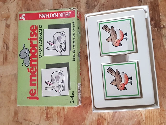 ANTIQUE MEMORY GAME, I MEMORIZE, ANIMALS MEMO, Nathan 1990 games... £4. ...