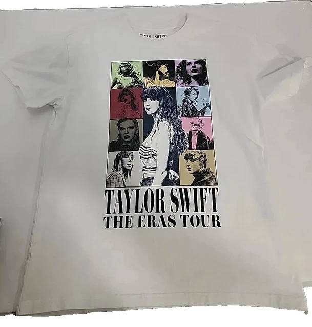 TAYLOR SWIFT THE Eras Tour Collage Official Merch Shirt homme moyen 100 ...