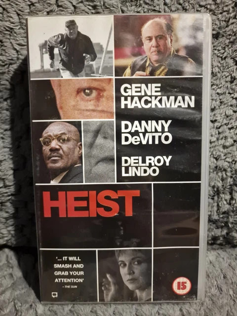 HEIST VHS VIDEO TAPE GENE HACKMAN DANNY DeVITO DELROY LINDO £4.99 ...
