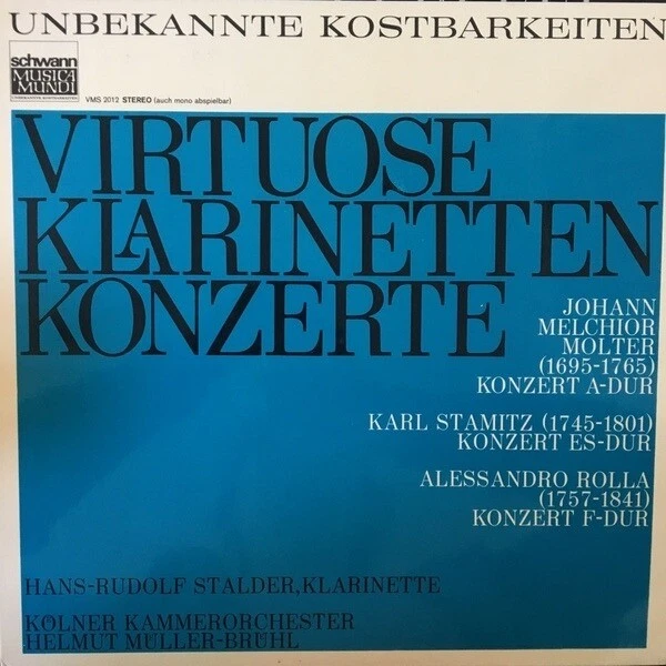 LP JOHANN MELCHIOR Molter , Carl Stamitz , Alessandro Rolla - Virtuose ...