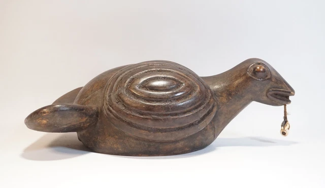 ANTIQUE TRIBAL ART Africa Head Mask Turtle Mask Cameroon Bamileke £332. ...