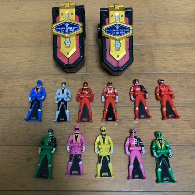 POWER RANGERS SUPER Megaforce Gokaiger DX Ranger Key 5p Set Morpher ...