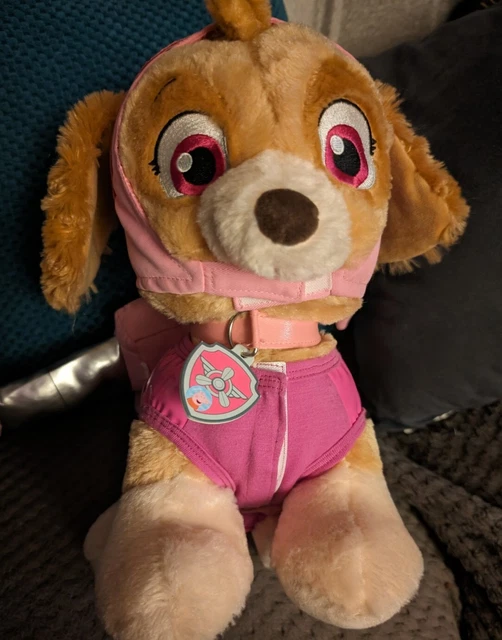 BUILD-A-BEAR PAW PATROL Skye Plush With Hat/Rocket Pack £16.99 ...