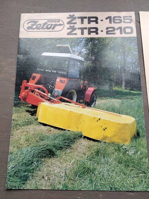 PROSPECTUS TRACTEUR ZETOR Gamme Faucheuse Brochure Prospekt Trattori EUR 6,00 - PicClick IT